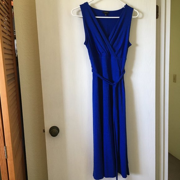 Talbots | Dresses | Talbots Cobalt Blue Maxi Dress Size Xs | Poshmark
